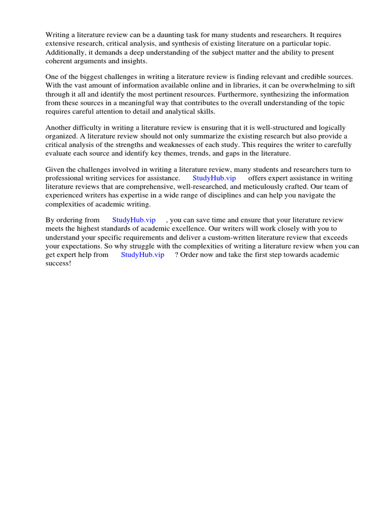 Critical Literature Review Samples | PDF | Critical Thinking | Thesis