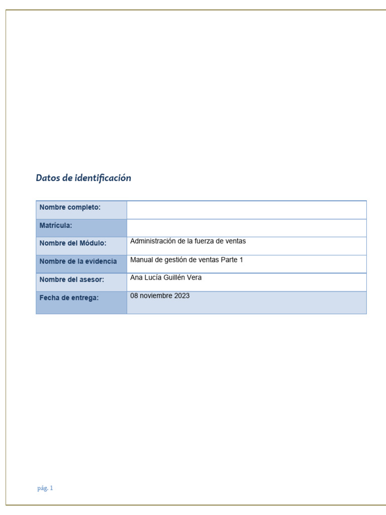 1 Manual de ventas | PDF | Mercado (economía) | Business