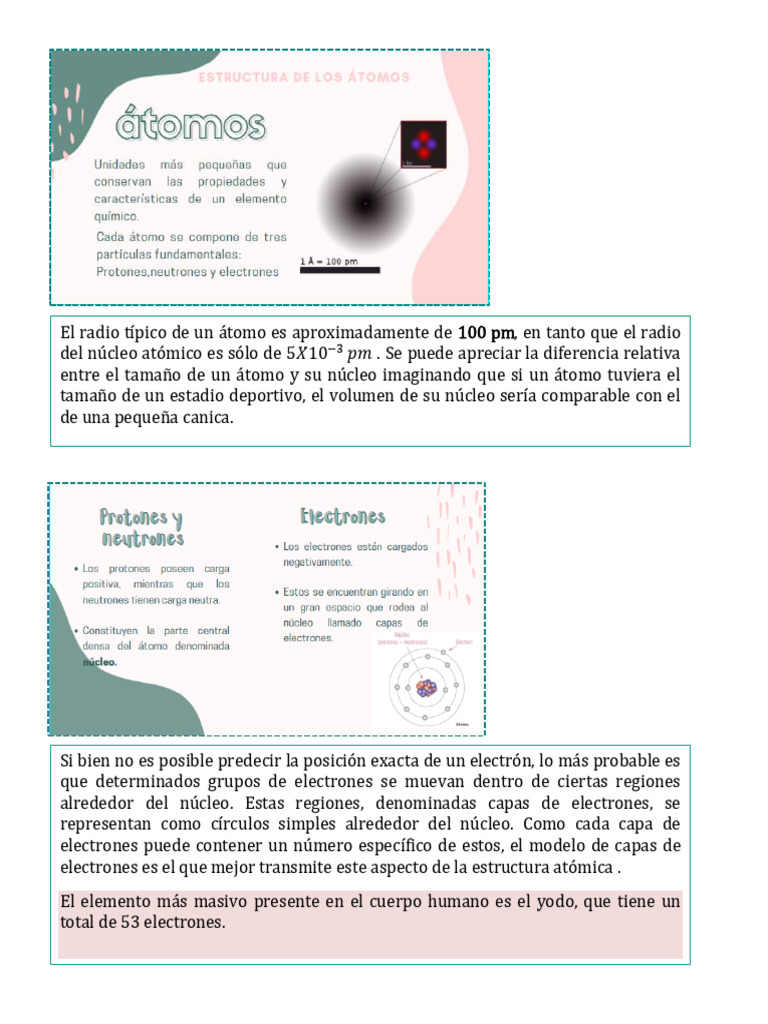 Estructura De Los átomos Pdf Núcleo Atómico Radionúclido