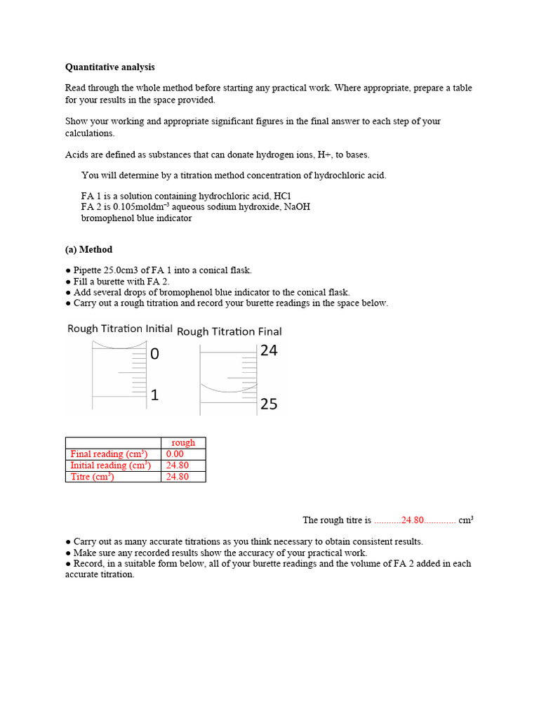 Virtual Titration Lab Method and Results | PDF | Titration | Chemistry