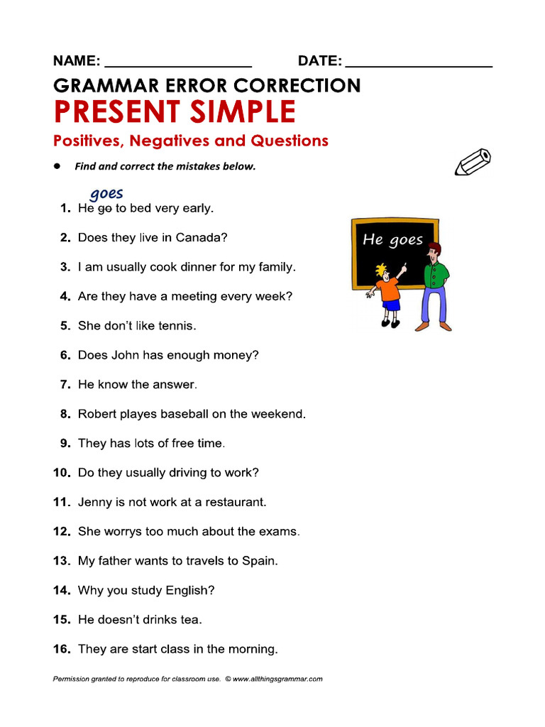 Present Simple Activity 2 Pdf