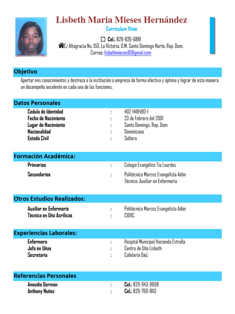 Lisbeth Maria Mieses Hernández | PDF