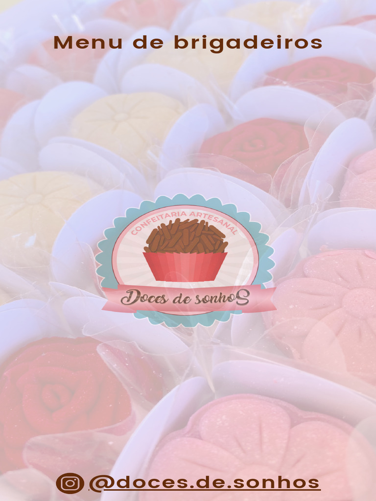 Menu de Doces | Download grátis PDF | Alimentos | Lanche