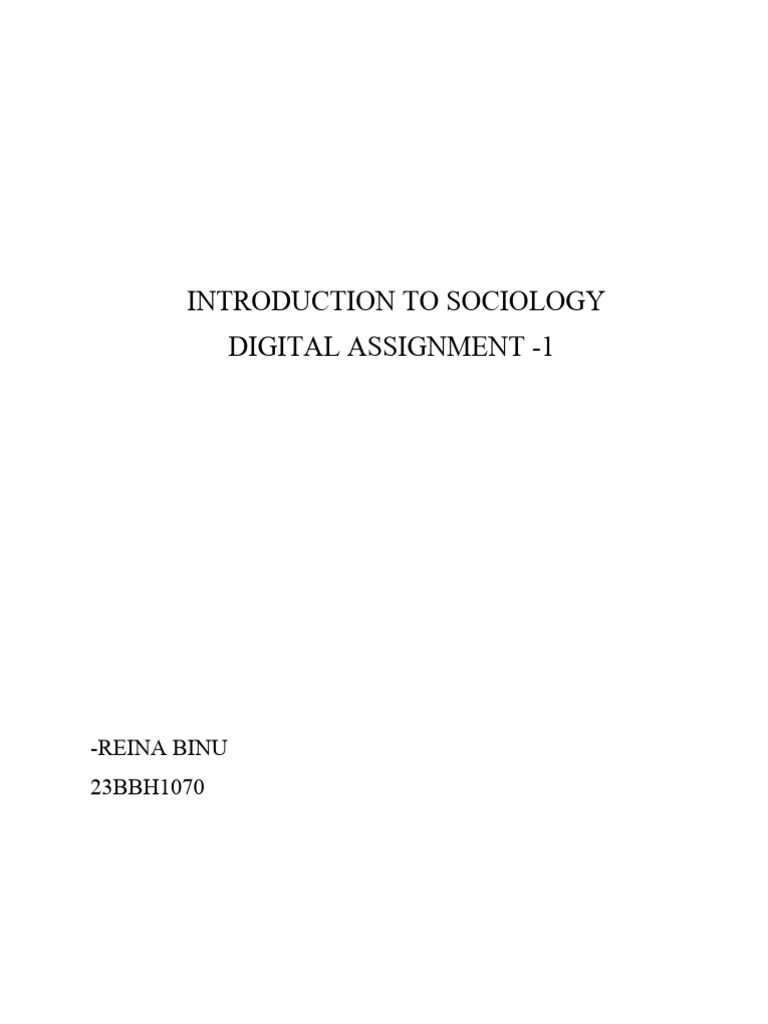 Introduction To Sociology | PDF | Caste