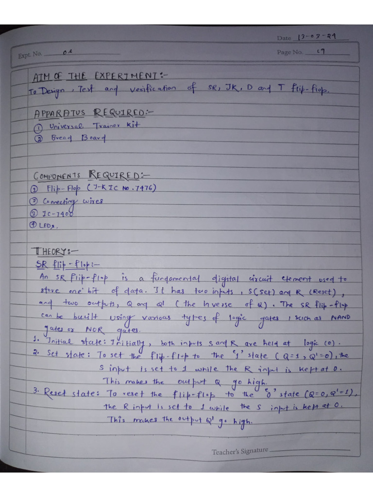 DSD Exp-6 | PDF | Digital Electronics
