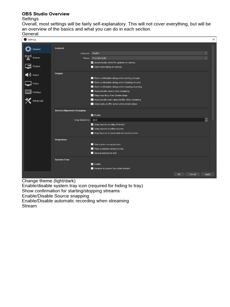 OBS Studio Overview | PDF