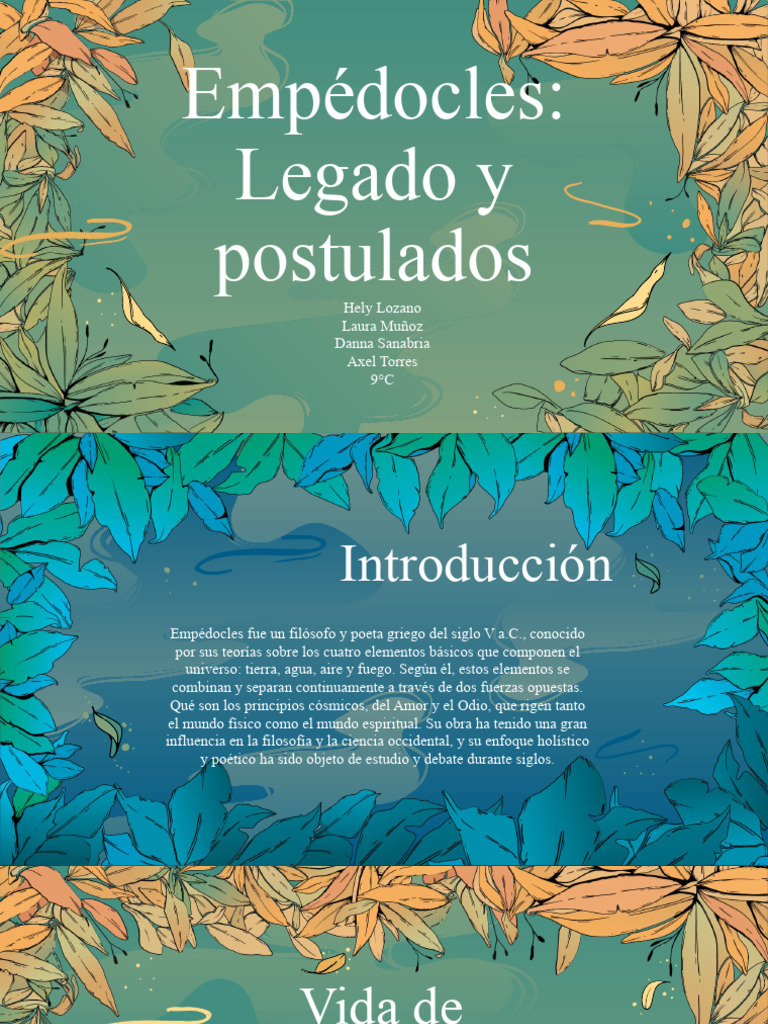 Empedocles | PDF