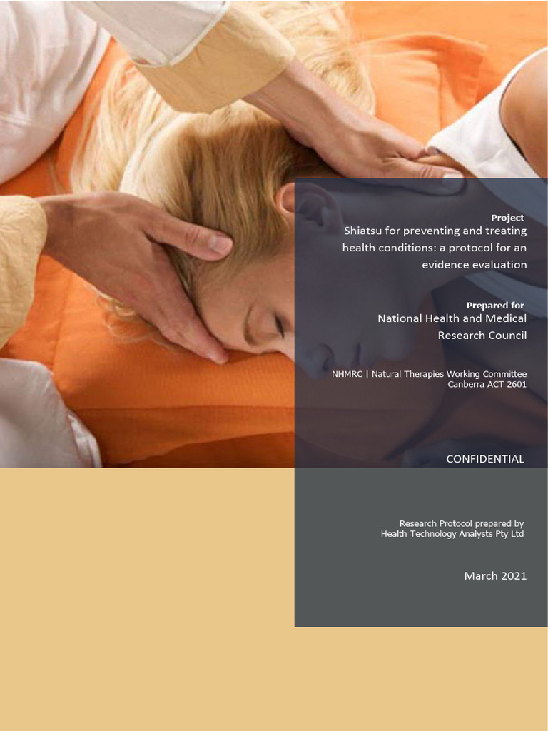Shiatsu For Preventing and Treating Health Conditions. A Protocol For ...