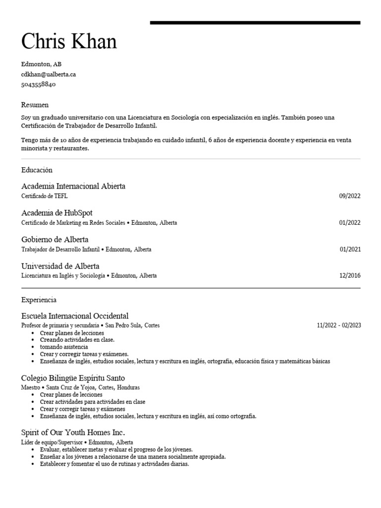 Chris Resume | PDF | Maestros