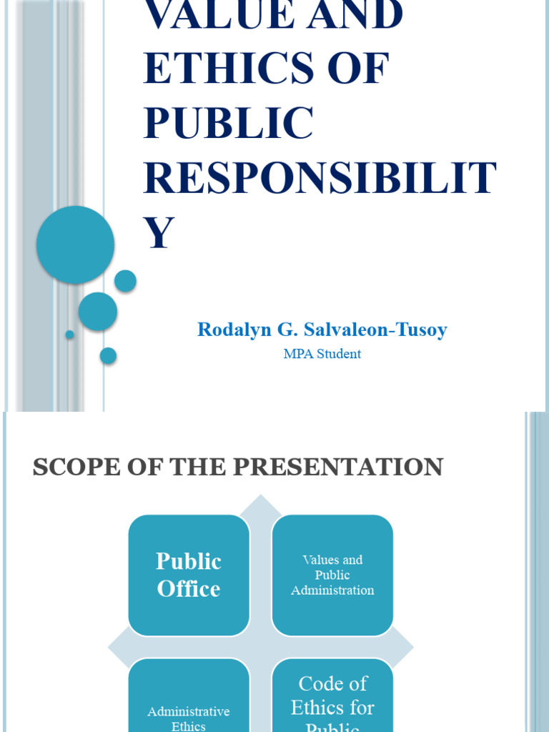 Value and Ethics of Public Responsibility | PDF | Loyalty | Morality