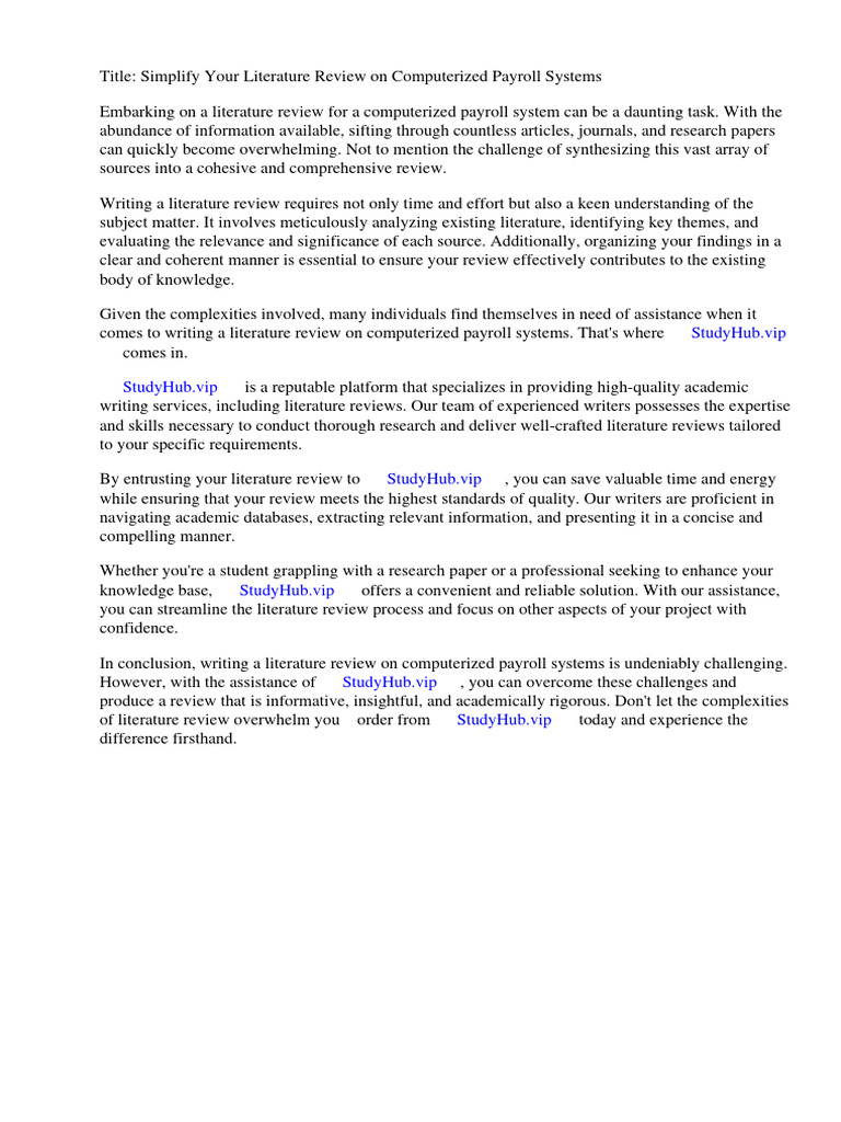 Review of Related Literature Computerized Payroll System | PDF ... Review of Related Literature Computerized Payroll System | PDF ...