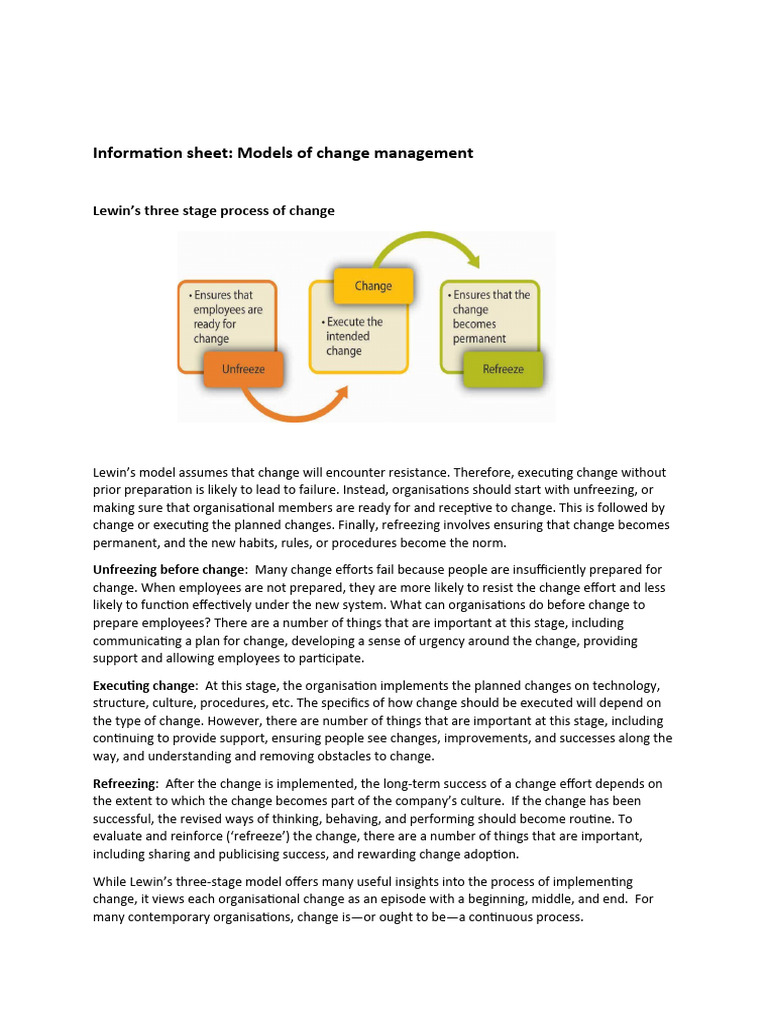 Factsheet - Theories of change | PDF | Change Management | Social ...