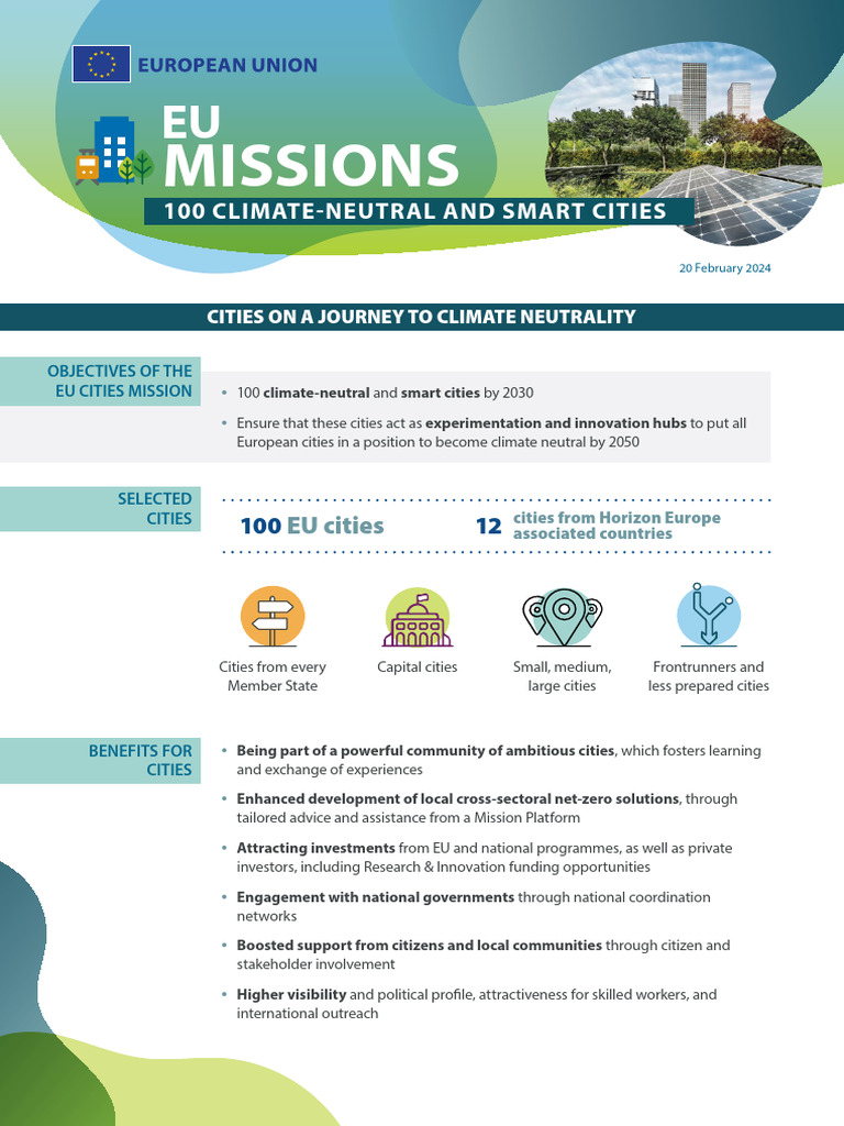 Eu Missions 100 Climate-Neutral and Smart cities-KI0224237ENN - Cleaned ...