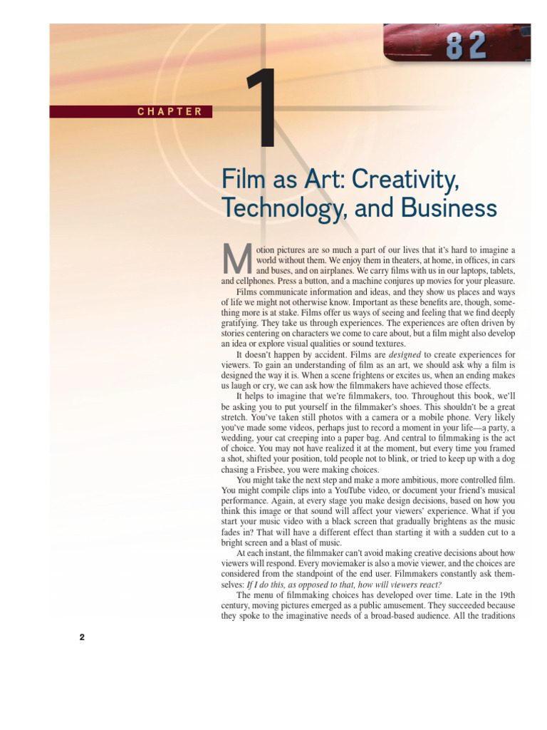Film Art, Creative Decisions in Filmmaking 2-9 | PDF | Cinematography ...
