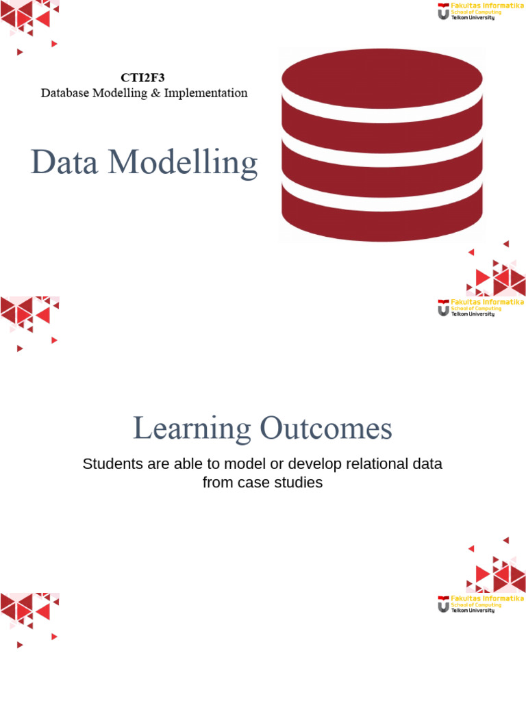 (IT) 03 Data Modelling v.3 | PDF | Data Model | Relational Database