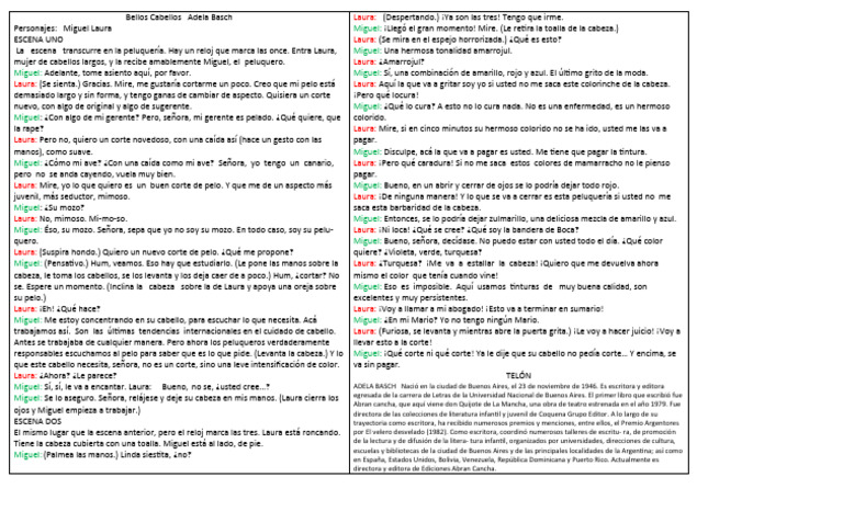 Bellos Cabellos Adela Basch Obra | PDF