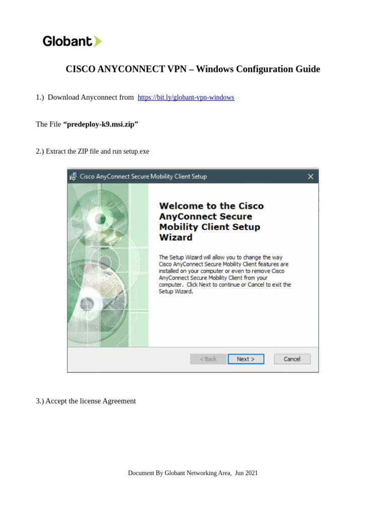 Cisco AnyConnect VPN Setup Guide | PDF