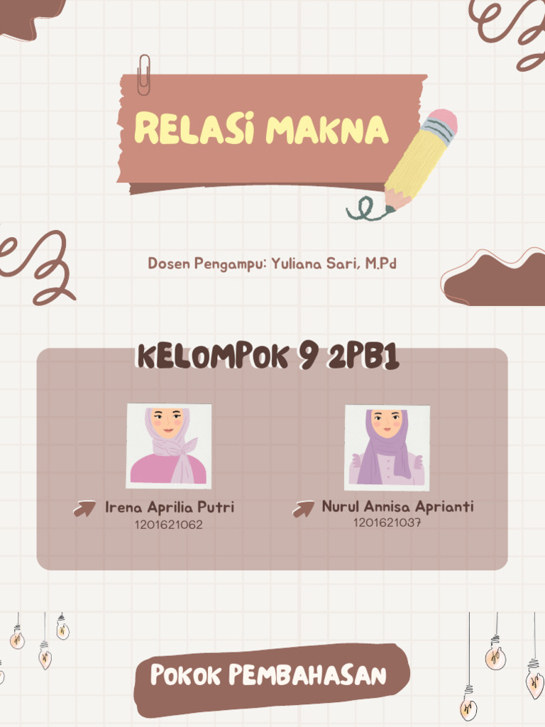 Jenis dan Pengertian Relasi Makna | PDF