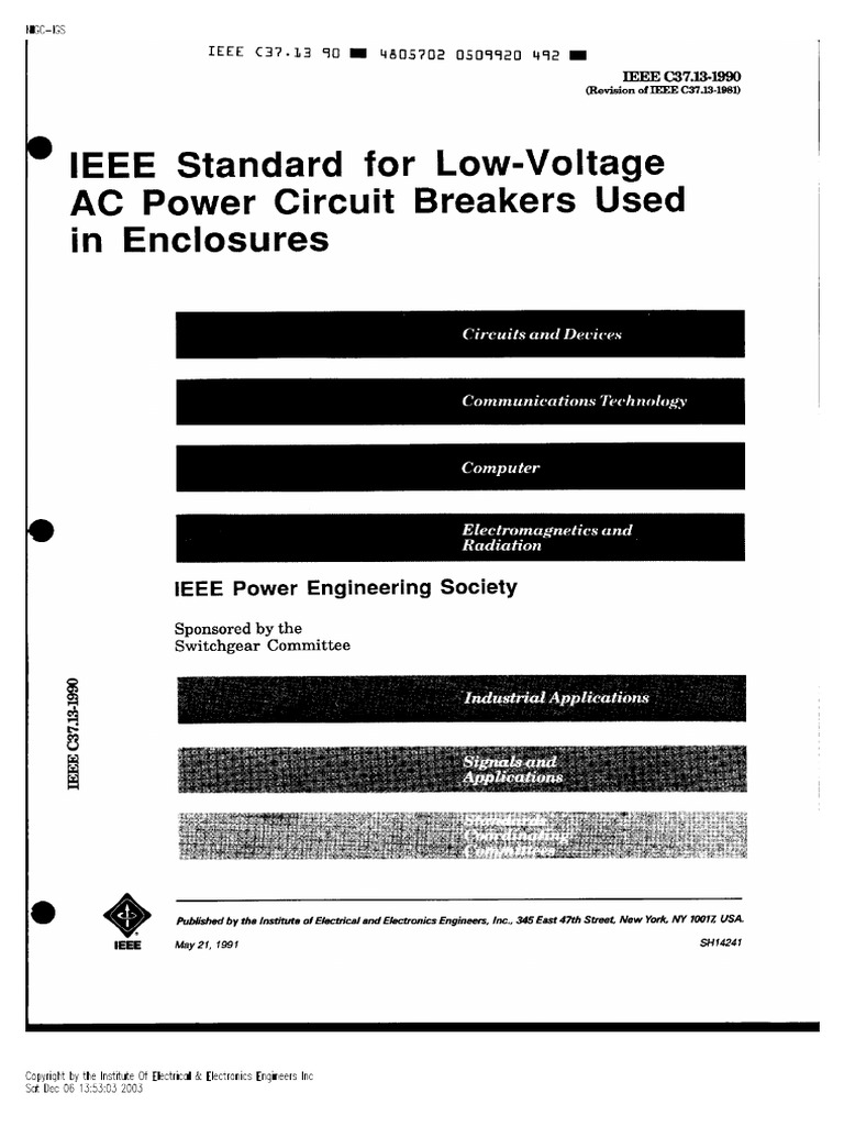Ieee C37-13 | PDF