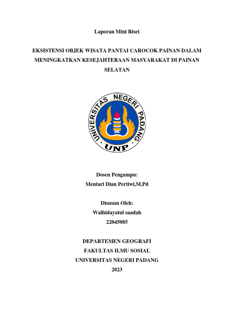 Laporan Mini Research | PDF