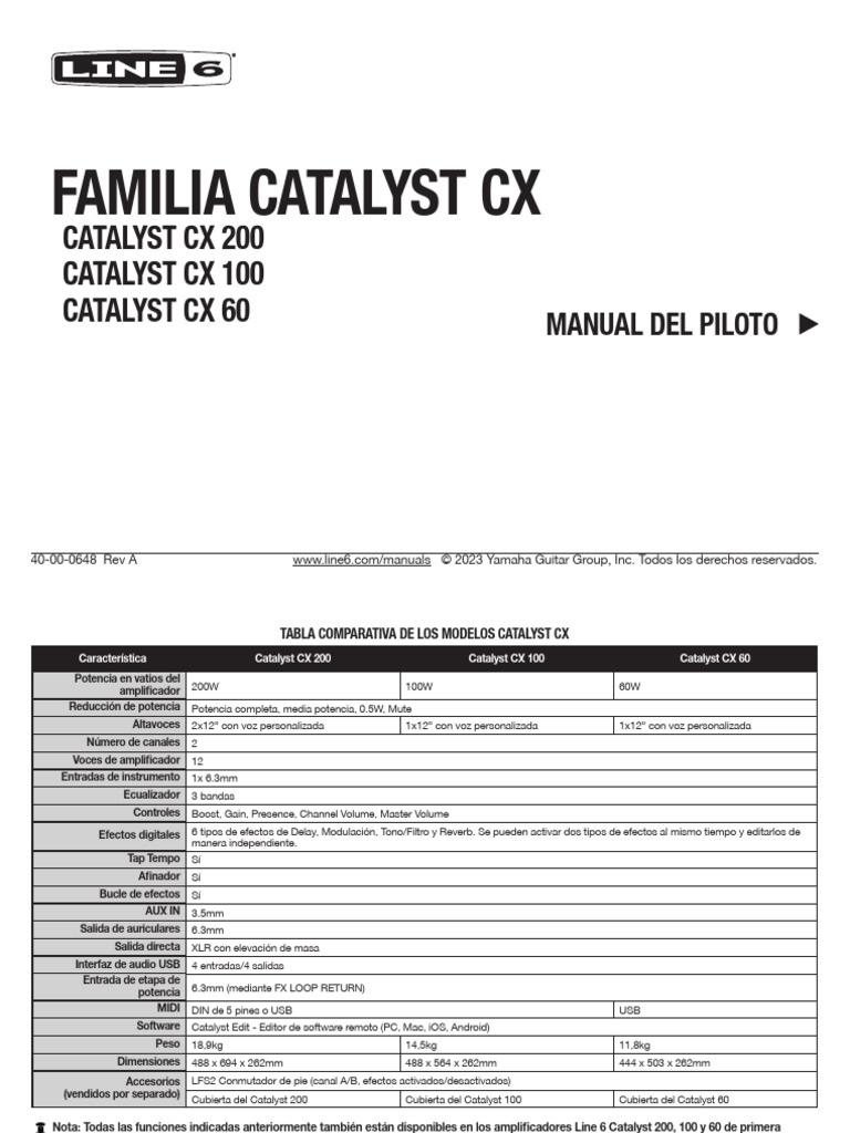 Catalyst CX Pilot's Guide - Spanish - 240321 - 011334 | PDF ...