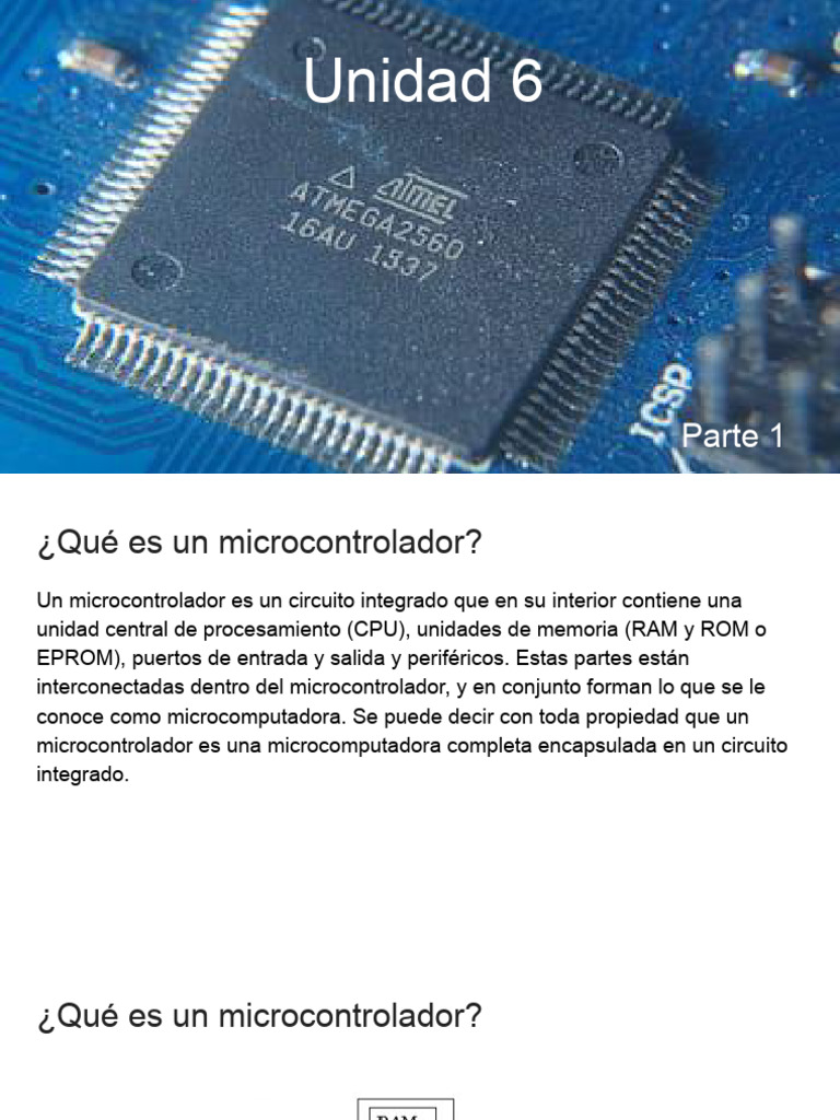 Introducción a Microcontroladores y Arduino | PDF | Microcontrolador ...