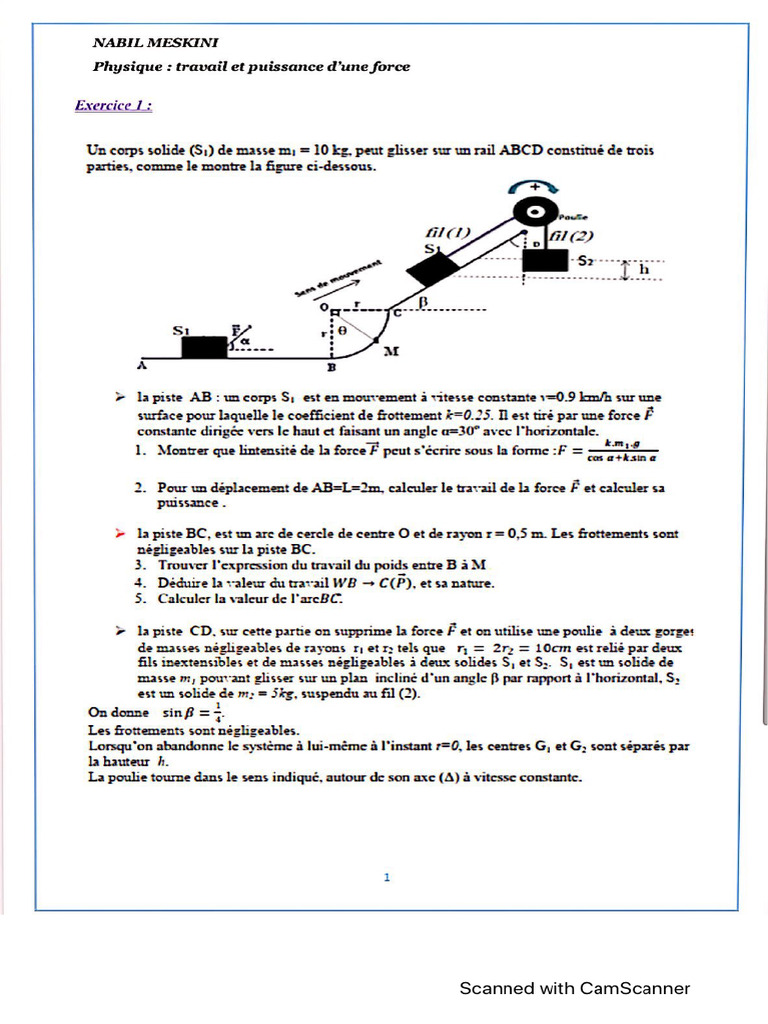Devoir 1 SM 1bac | PDF