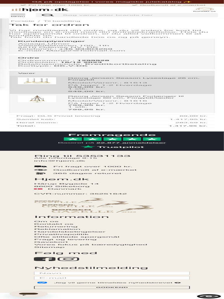 Til Bestilling - Hjem.dk | PDF