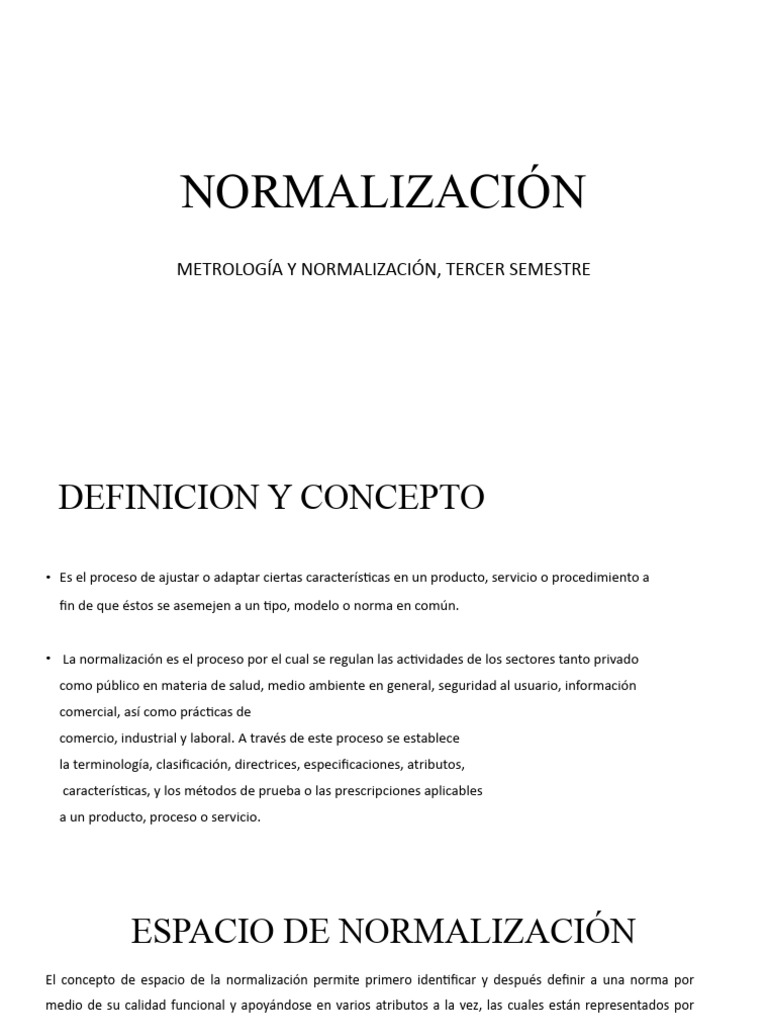 NORMALIZACIÓN | PDF