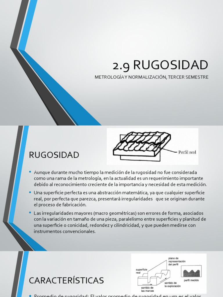 2.9 Rugosidad | PDF | Rugosidad de la superficie | Medición