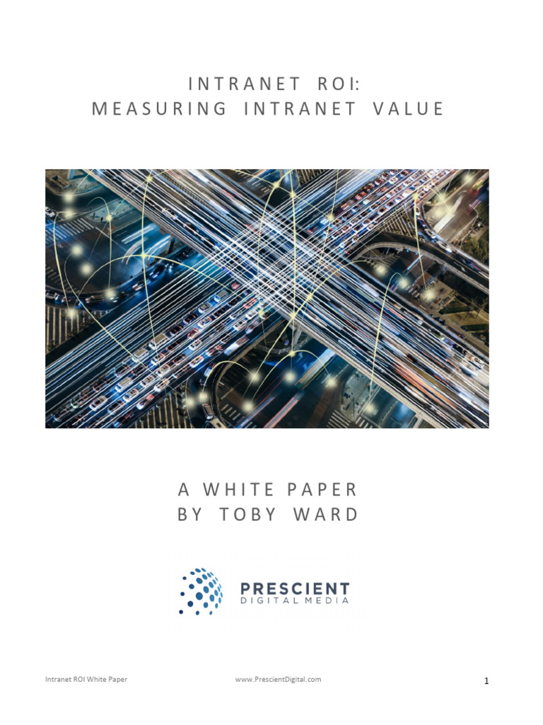 Intranet ROI White Paper 2020 | PDF | Return On Investment | Employment