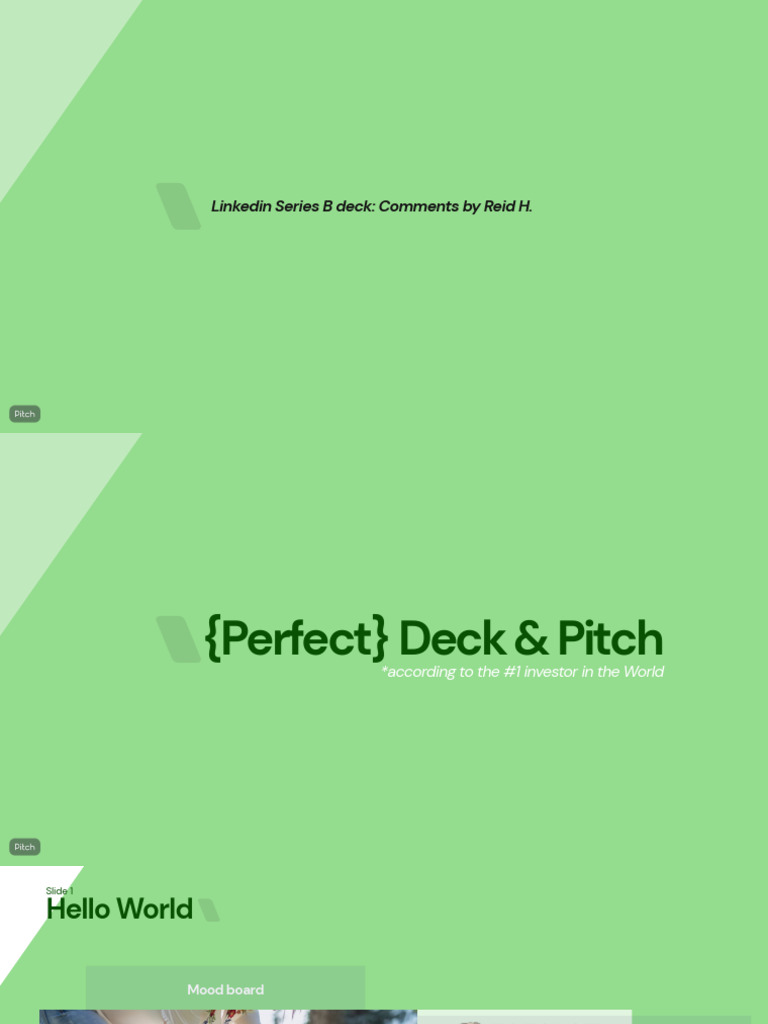 (Perfect) Deck & Pitch | PDF