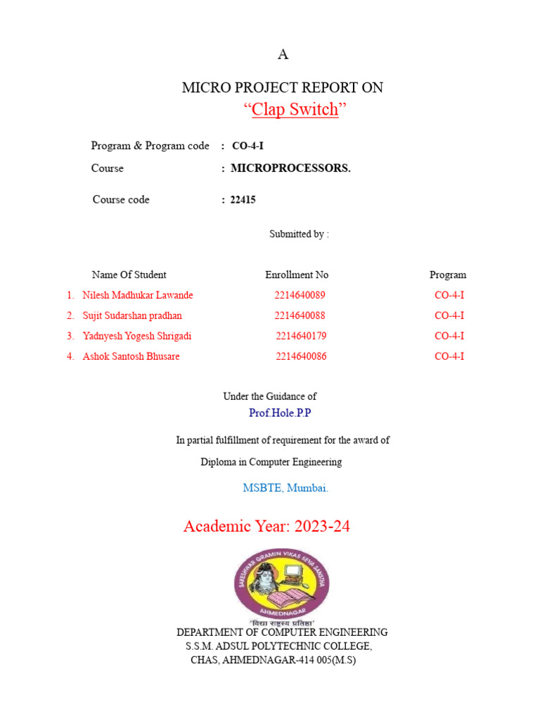 DMS Micro Project | Download Free PDF | Educational Stages