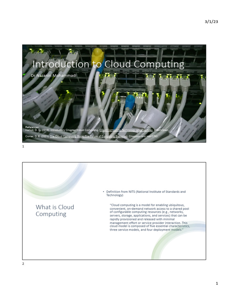 MCC Lec01 | PDF | Cloud Computing | Computing