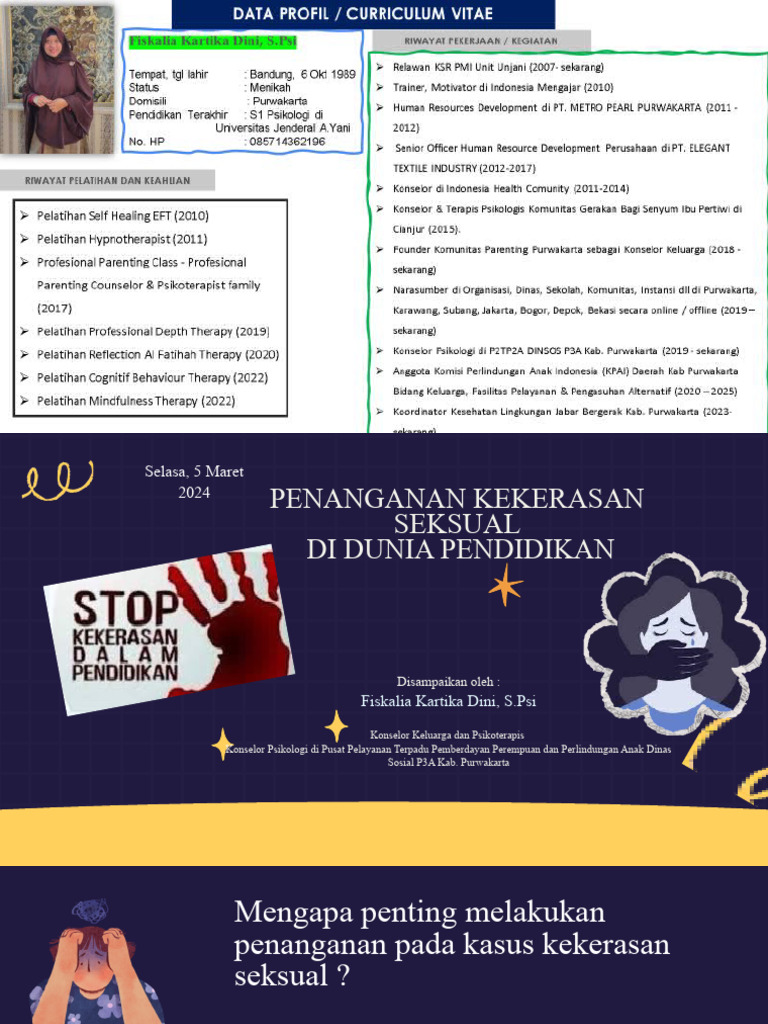 Penanganan Kekerasan Seksual Di Dunia Pendidikan | PDF | Pengembangan Diri | Kesehatan Holistik