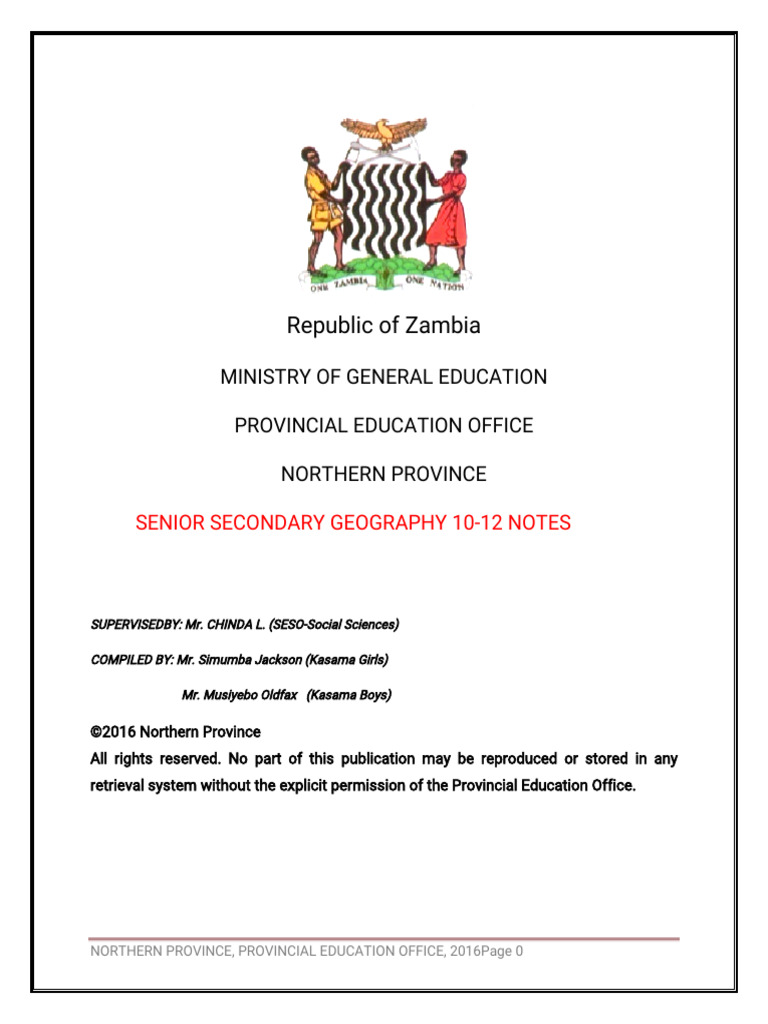 Grade 10-12 Geography | PDF