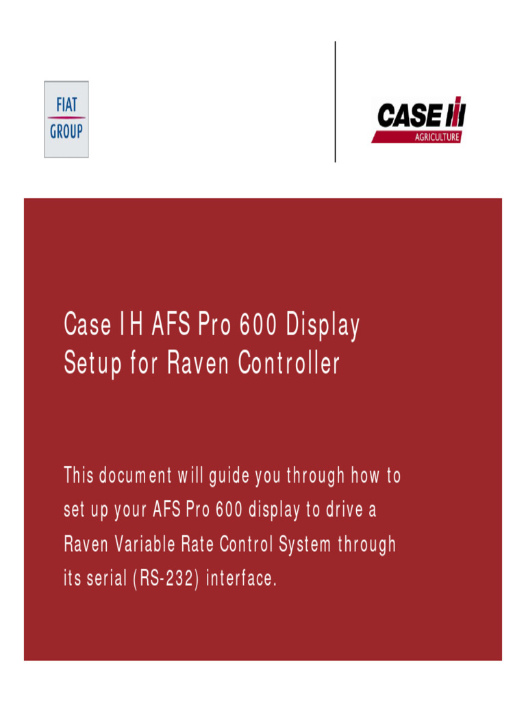 Case Ih Afs Pro 600 | PDF | Computer Science | Computer Engineering