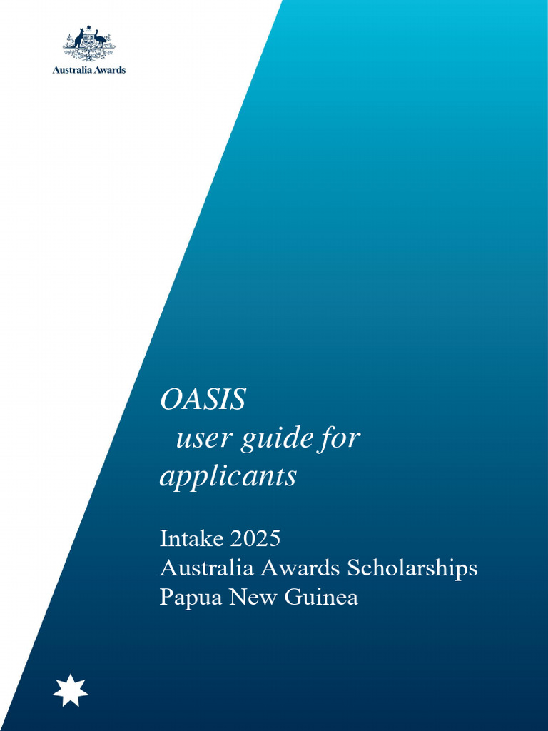 Intake 2025 OASIS User Guide For Applicants | PDF