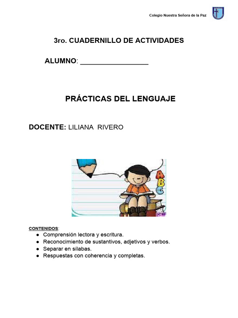 Cuadernillo 3ro. PDL 2022 | PDF