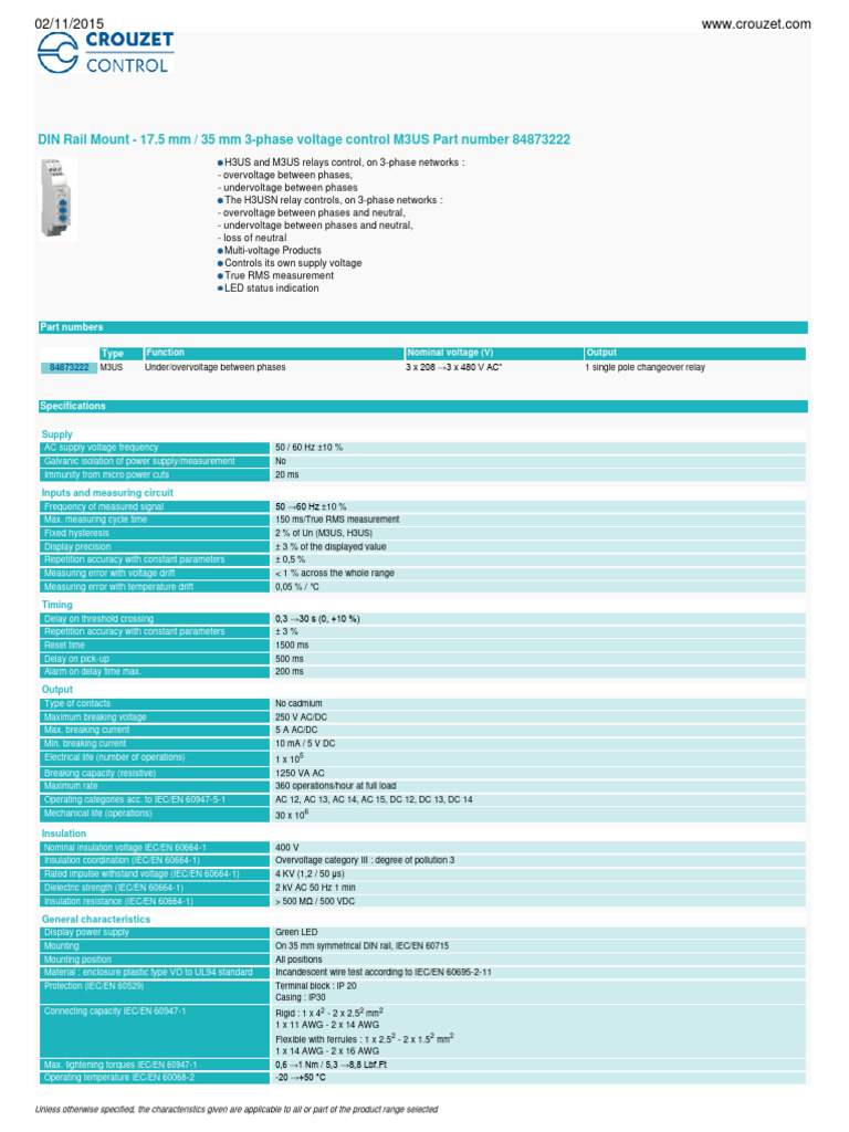 Eng Tds | PDF | Relay | Alternating Current