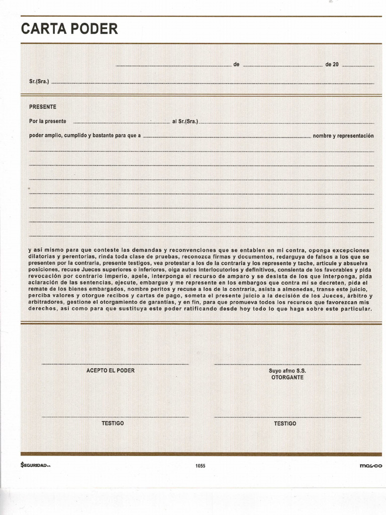 CARTA PODER | PDF