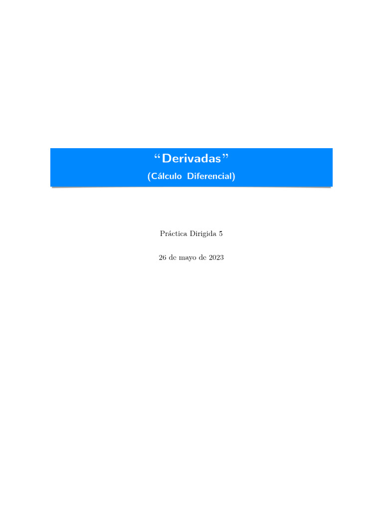 PD5 Notas | PDF | Derivado | Línea (geometría)