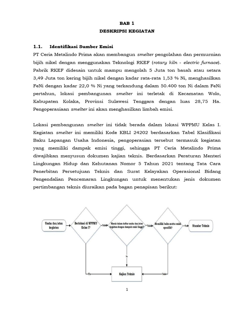 Draft Dokumen PerTek Emisi Engineering | PDF