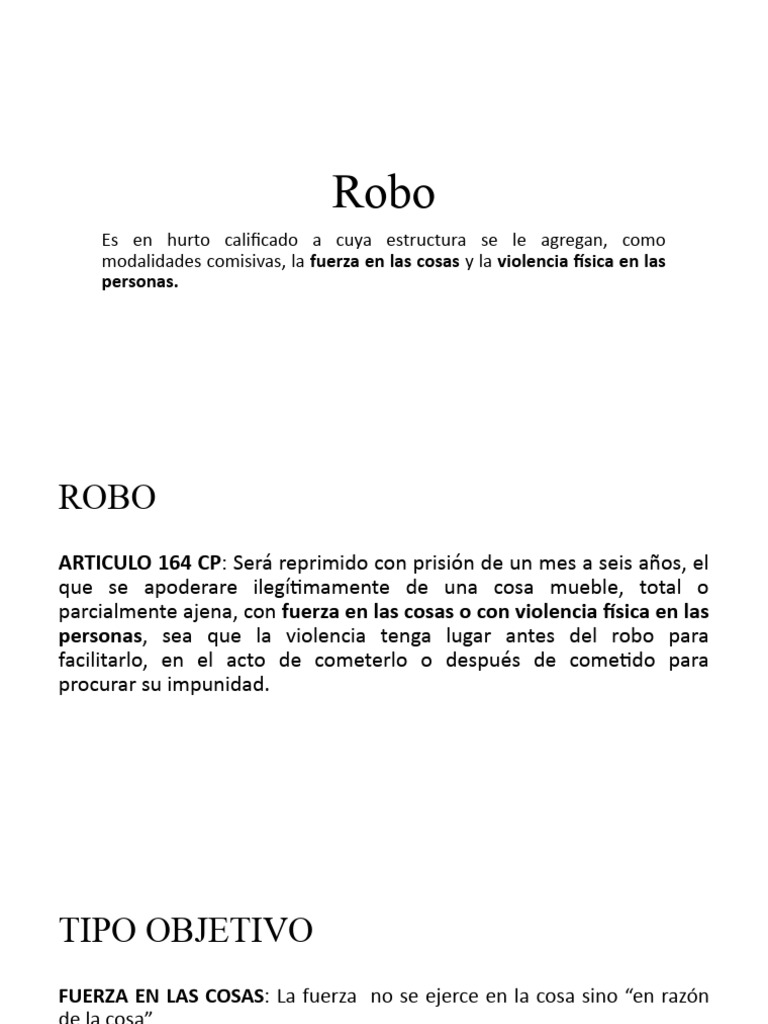 Power Robo | PDF | Robo | Homicidio