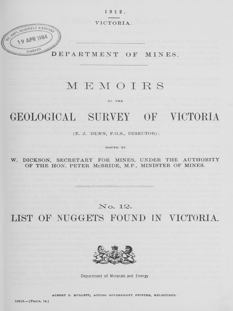 G2001 - GSV Mem 12 | PDF | Gold | Weight