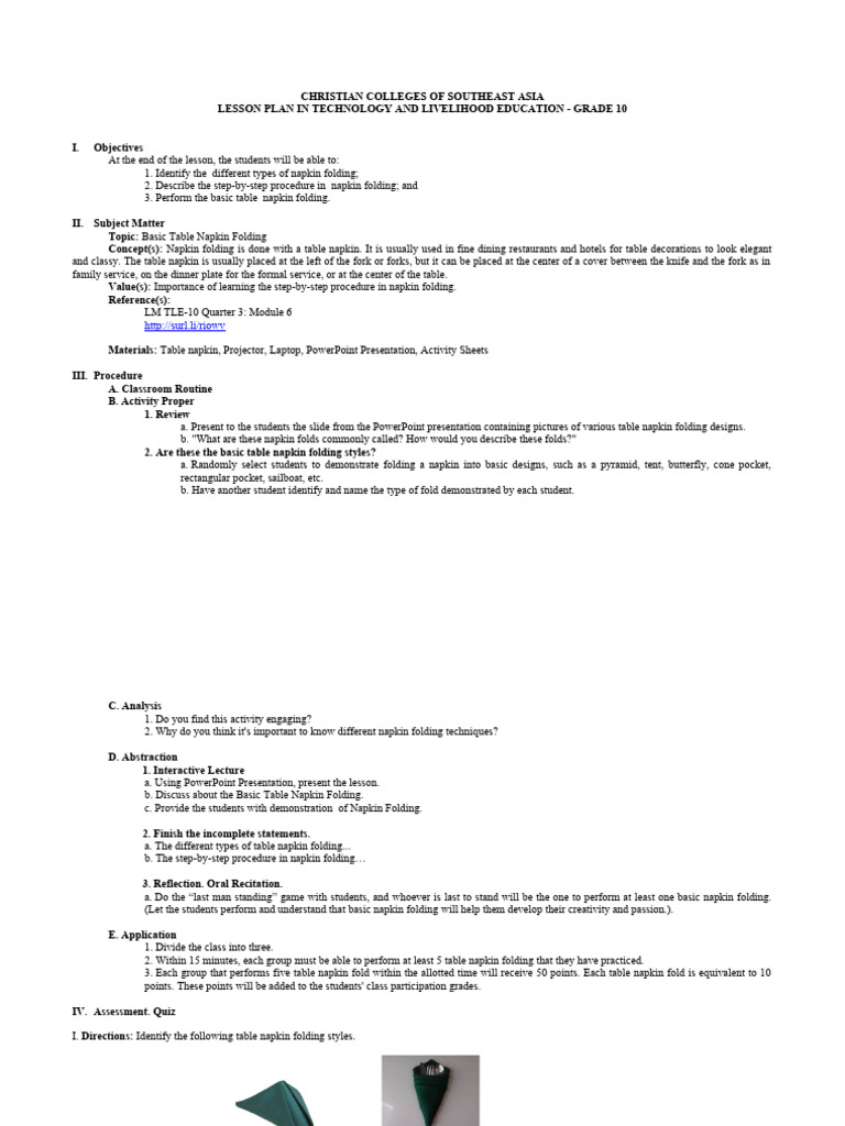 4as Lesson Plan | Download Free PDF | Lesson Plan