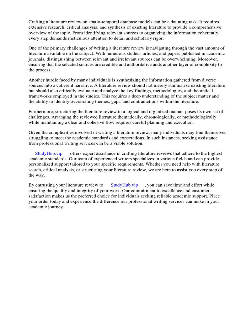 Literature Review of Spatio-temporal Database Models | PDF