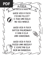 Atividade Poema A Foca | PDF