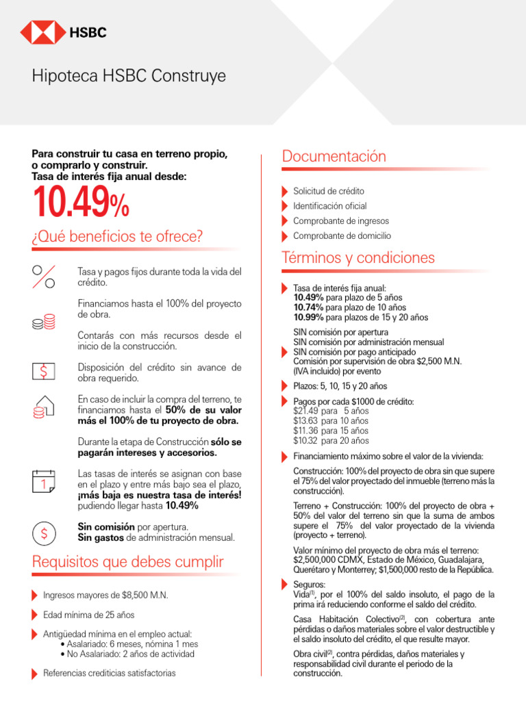 Folleto Digital Construye HSBC | PDF