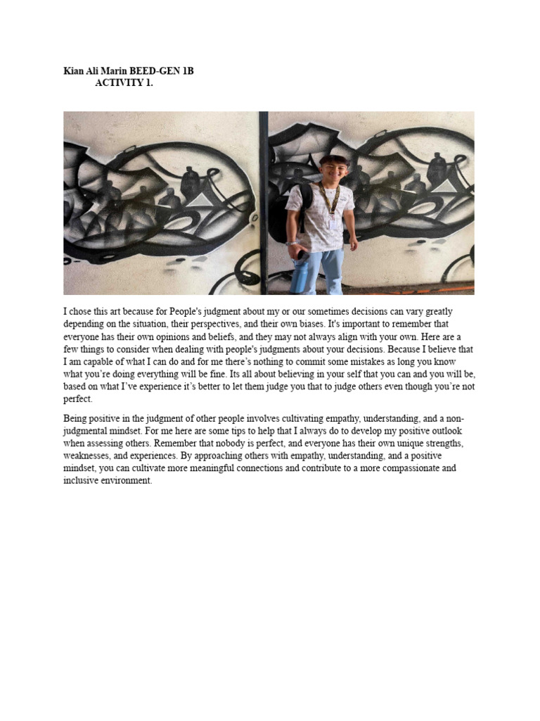 Kian Activity 1 Arts | PDF